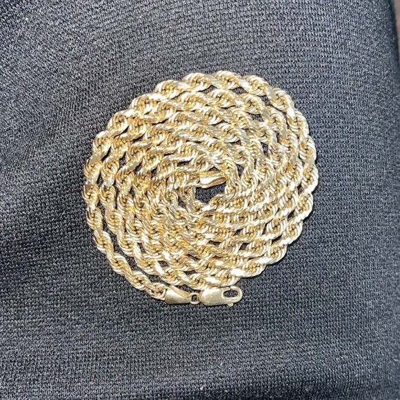 Accessories | Real Gold Rope Necklace | Poshmark